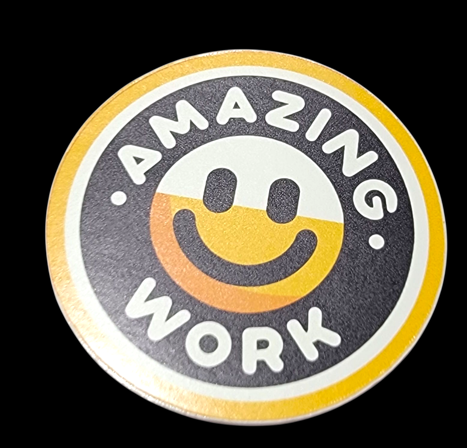 "Amazing Work" Motivational Sticker – AddisExpress